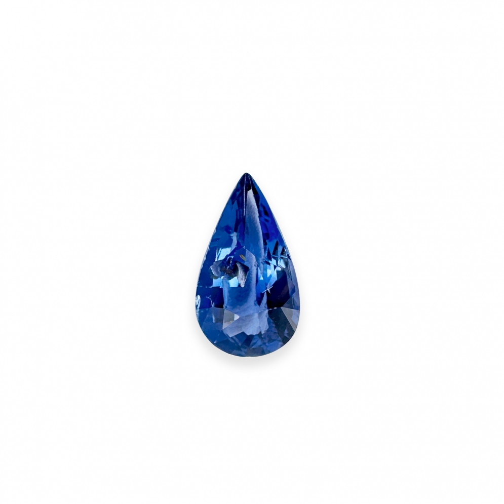 Loose Cornflower Blue Sapphire 1.09ct Pear Shape Gemstone